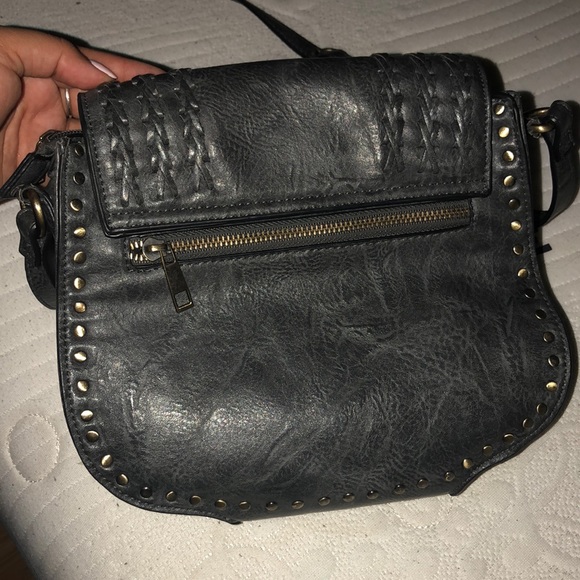 Francesca's Collections | Bags | Francescas Cross Body Dark Grey Purse ...